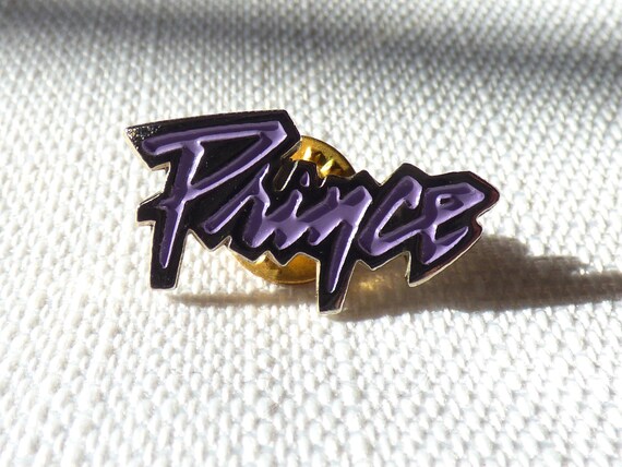Vintage 80s Prince - Purple Rain Album Logo - Enamel … - Gem