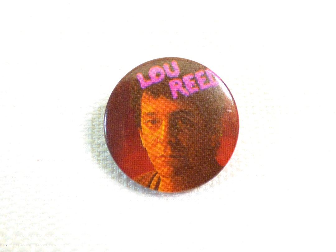 Vintage 80s - Lou Reed - Pin / Button / Badge - Etsy