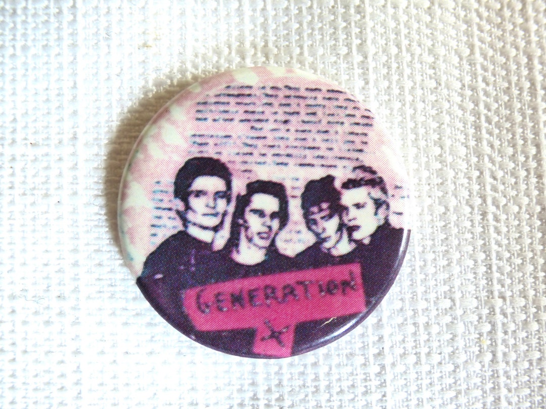 Vintage Late 70s Early 80s Generation X Billy Idol Pin / Button / Badge ...