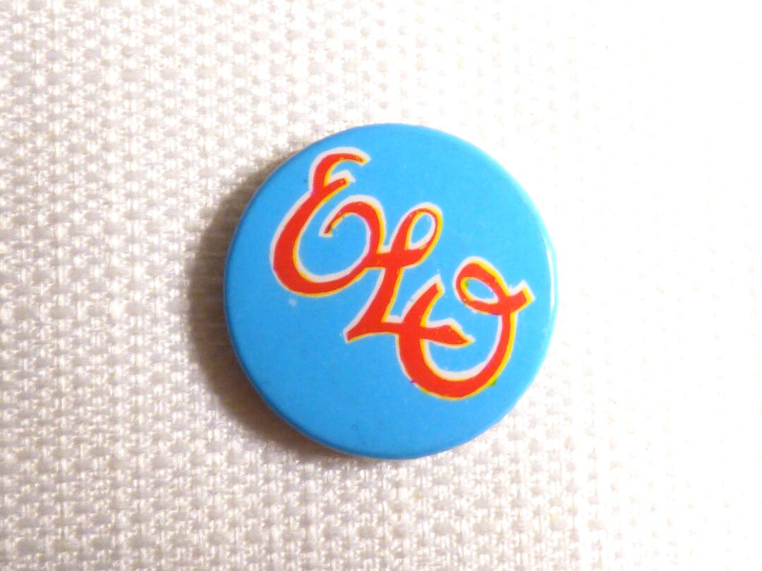 Vintage Late 70s ELO - Red and Blue Logo - Pin / Button / Badge - Etsy