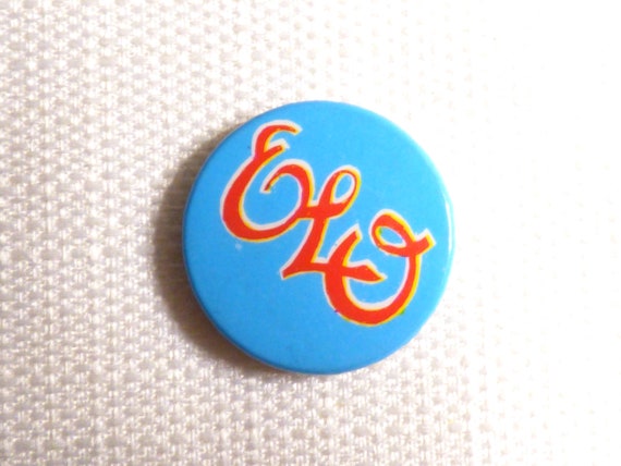 Vintage Late 70s ELO - Red and Blue Logo - Pin / Butt… - Gem