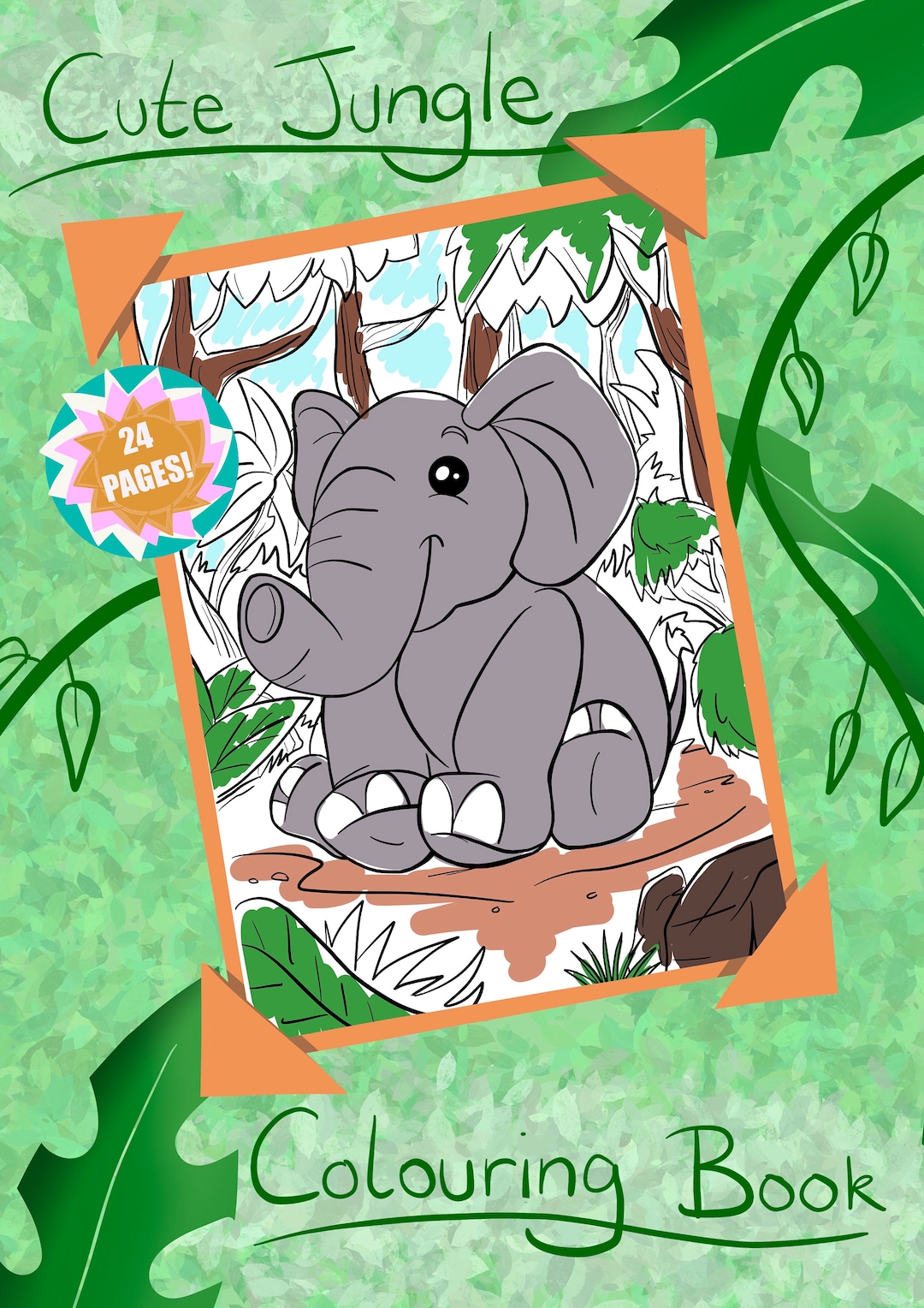 24 Cute Colouring Pages | Jungle Animals | for Kids and Adults ...
