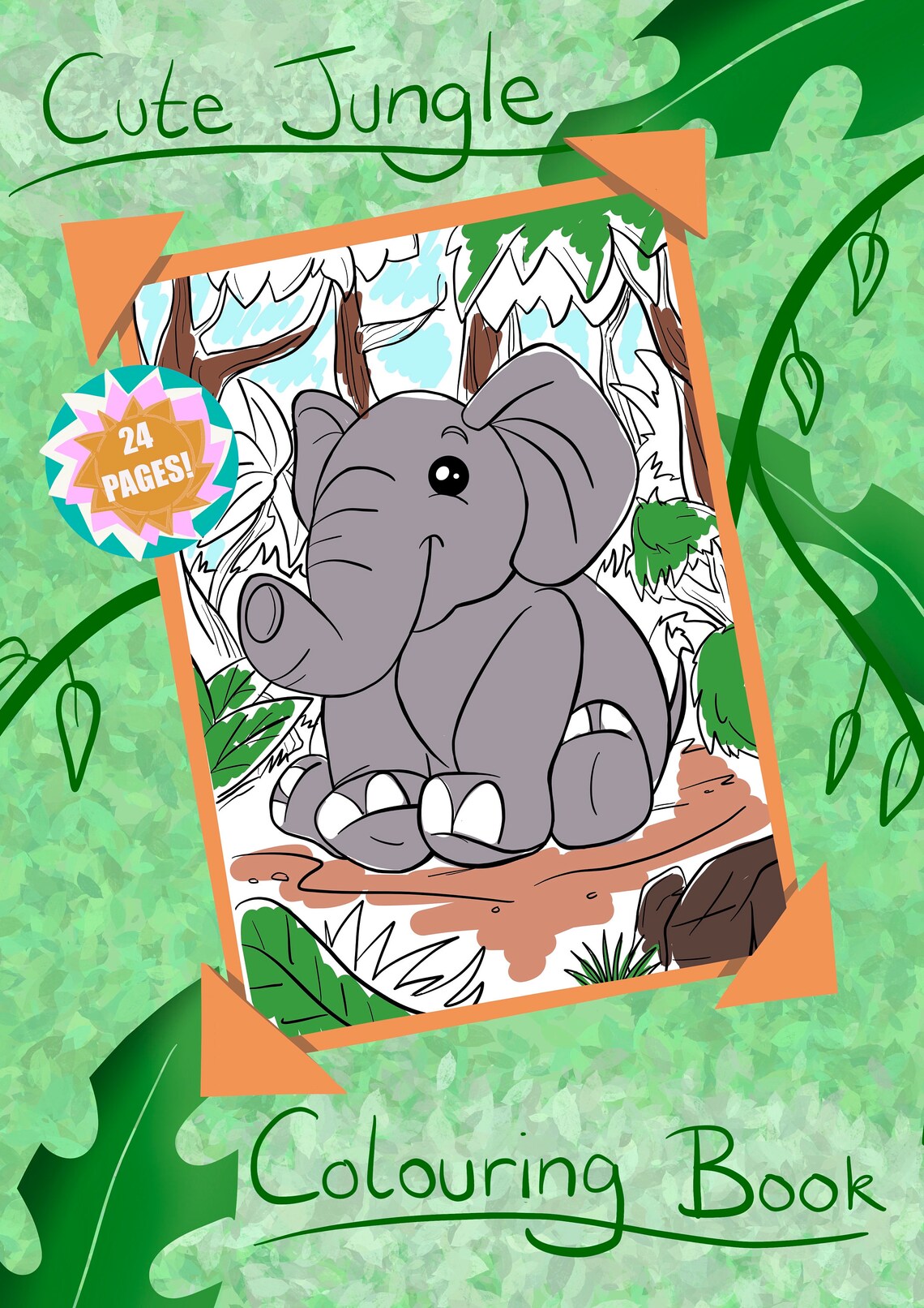 24 Cute Colouring Pages | Jungle Animals | for Kids and Adults ...