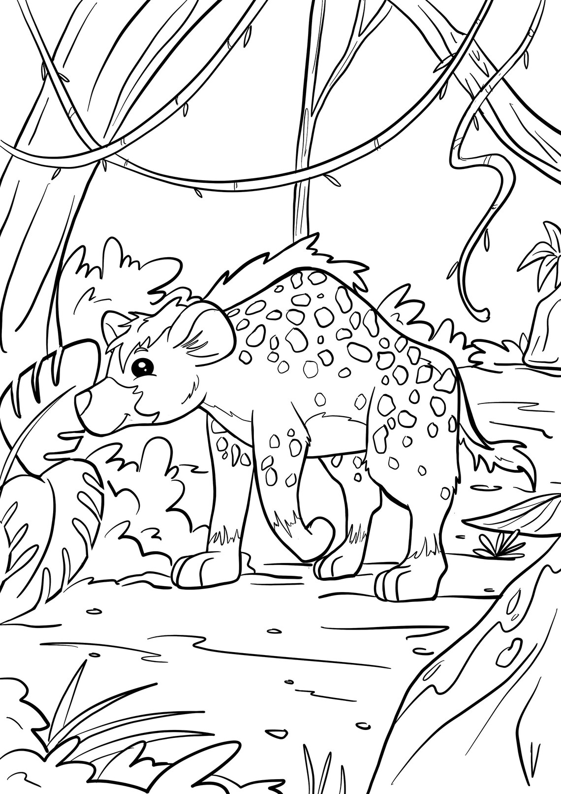 24 Cute Colouring Pages | Jungle Animals | for Kids and Adults ...
