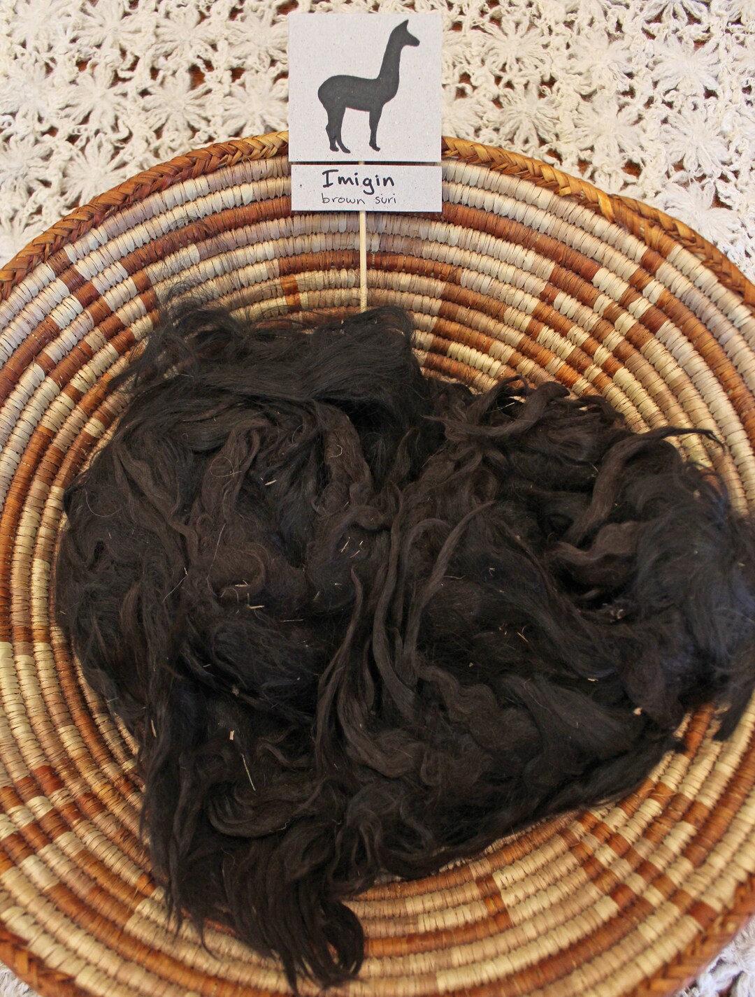 0.5kg Dark Brown Suri Alpaca Fleece, Raw, From Imigin - Etsy