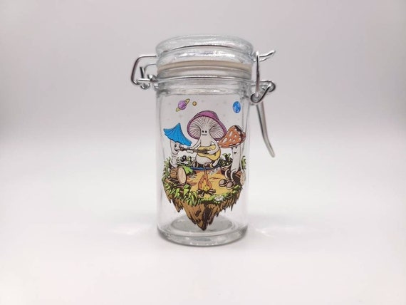 Weed Jars Stash Jar Cannabis Jars Mushroom Jars Stoner - Etsy