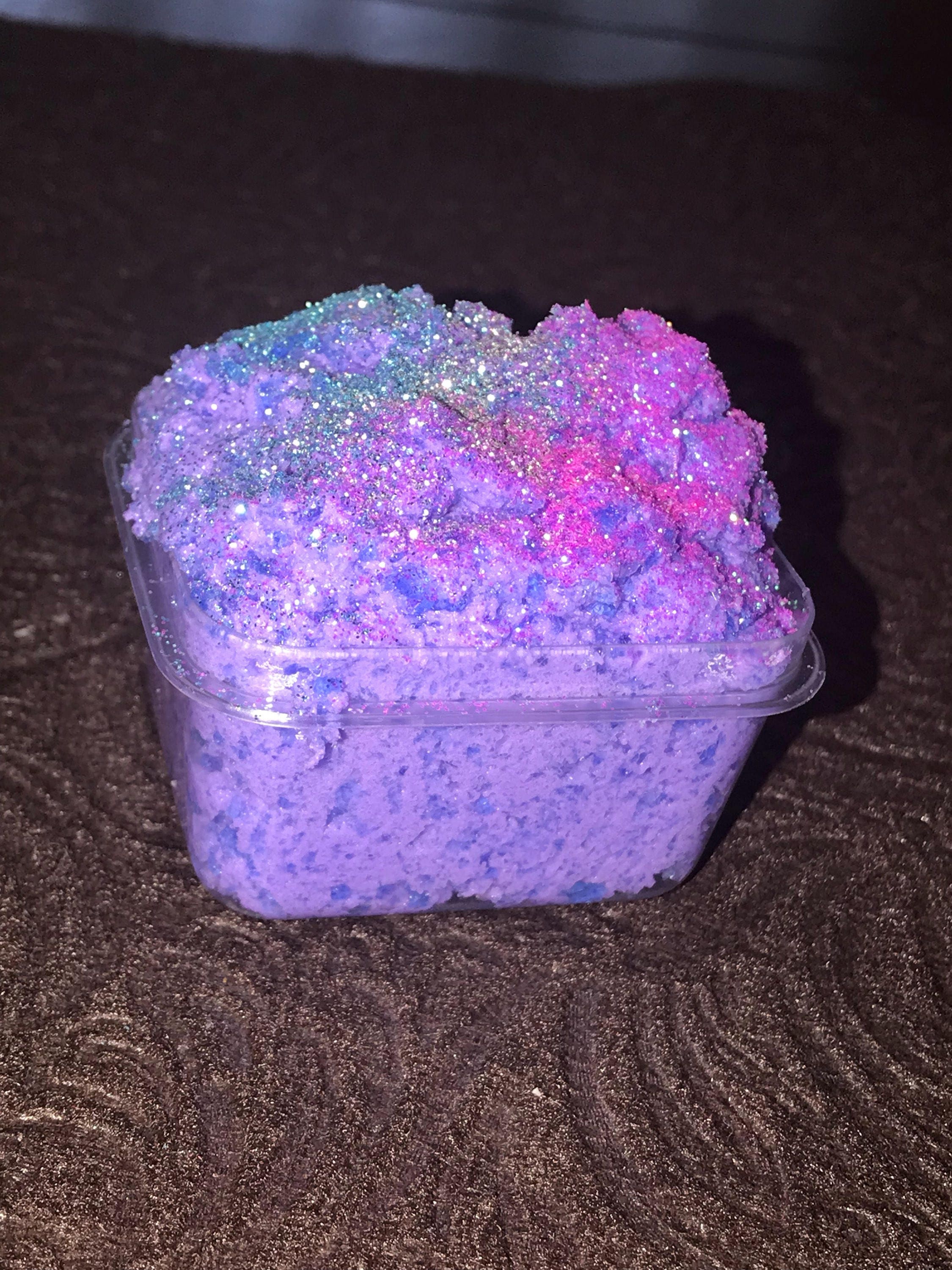 Purple Cloud Slime slushy slime with glitter | Etsy