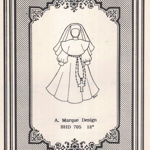 Nun Religious DOLL Dress Sewing Pattern 18" 19" #705 - Etsy