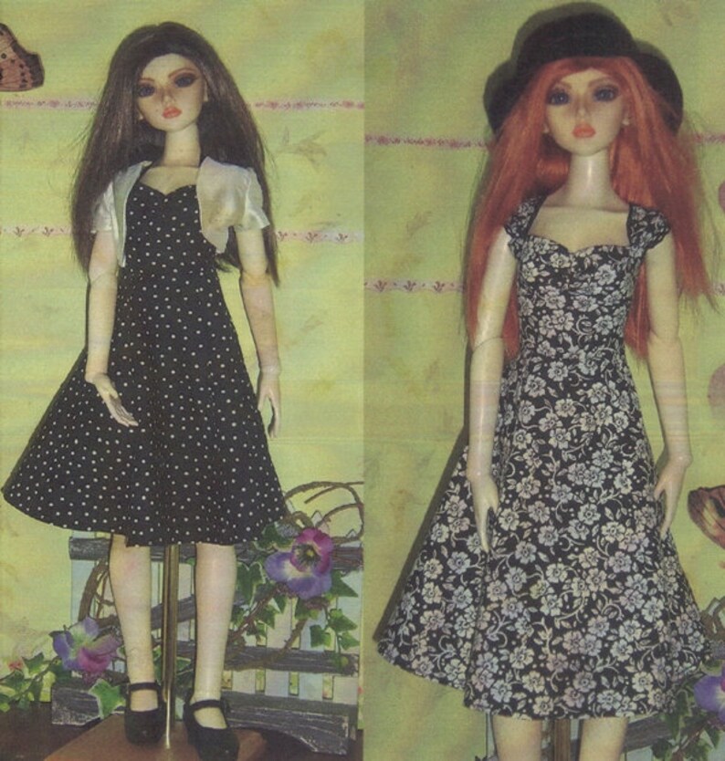 Ball Jointed Doll Dress,hat,bolero Sewing PATTERN 60cm 22" 23" SD BJD ...