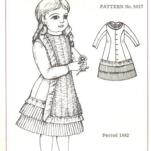 Doll Dress Gown Antique Vintage Look 22 Sewing Pattern - Etsy