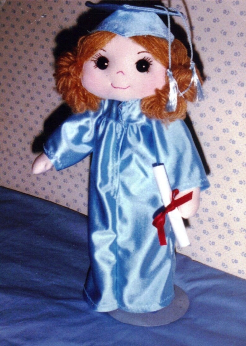 Sewing Pattern 16 Graduation Grad School Rag Fabric Doll Cap Gown - Etsy