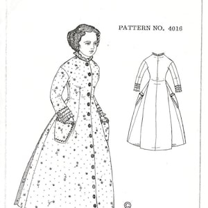 Sewing Pattern Vintage Look Doll Clothes Dress Size 18" 19" Victorian ...