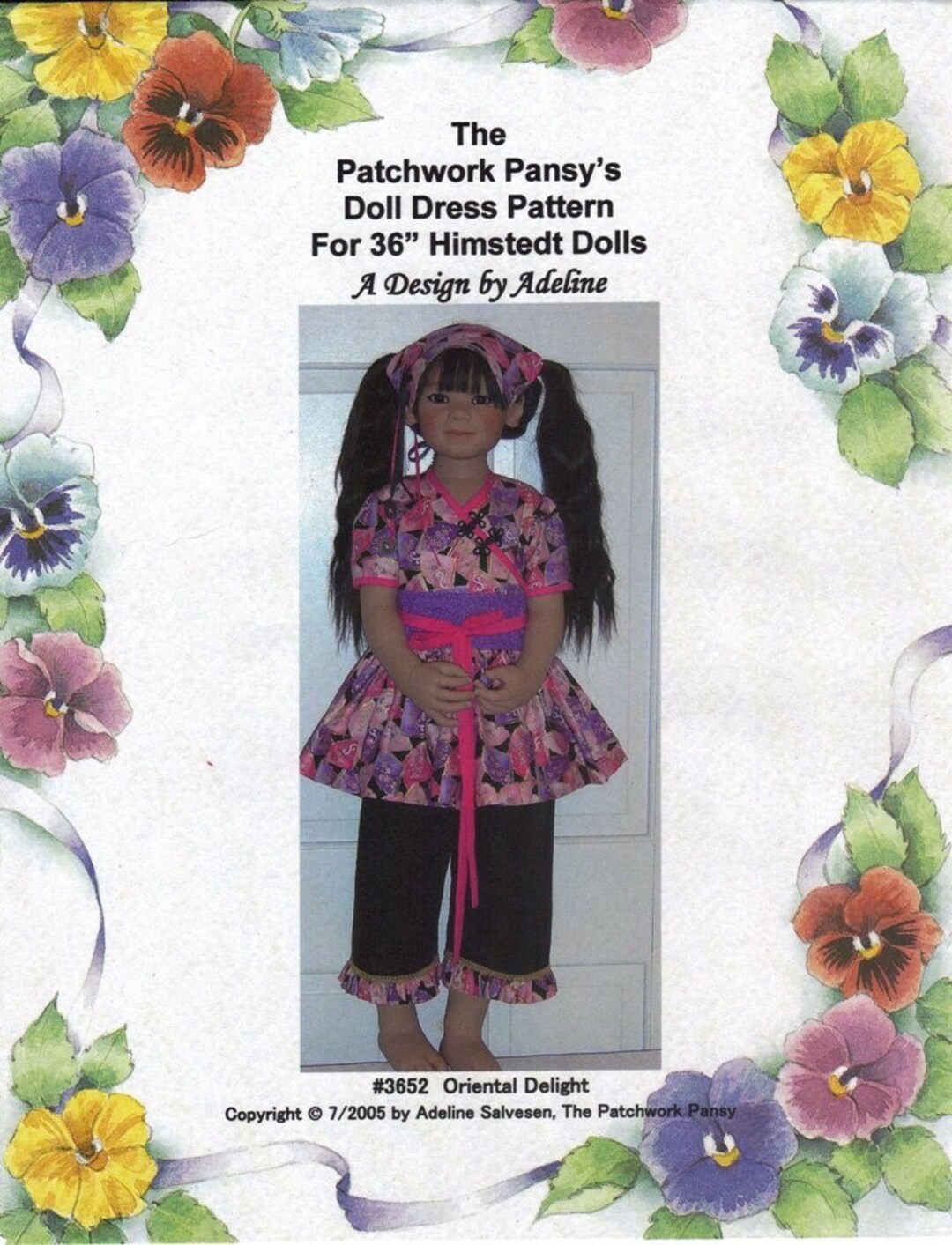 Himstedt Doll Clothes Sewing Pattern: Oriental Delight Outfit (36") - Etsy