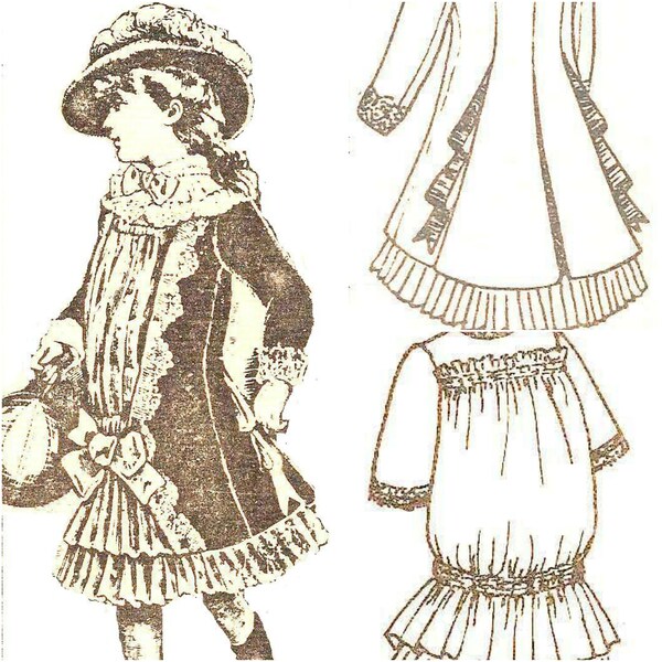 Antique Doll Dress Patterns - Etsy