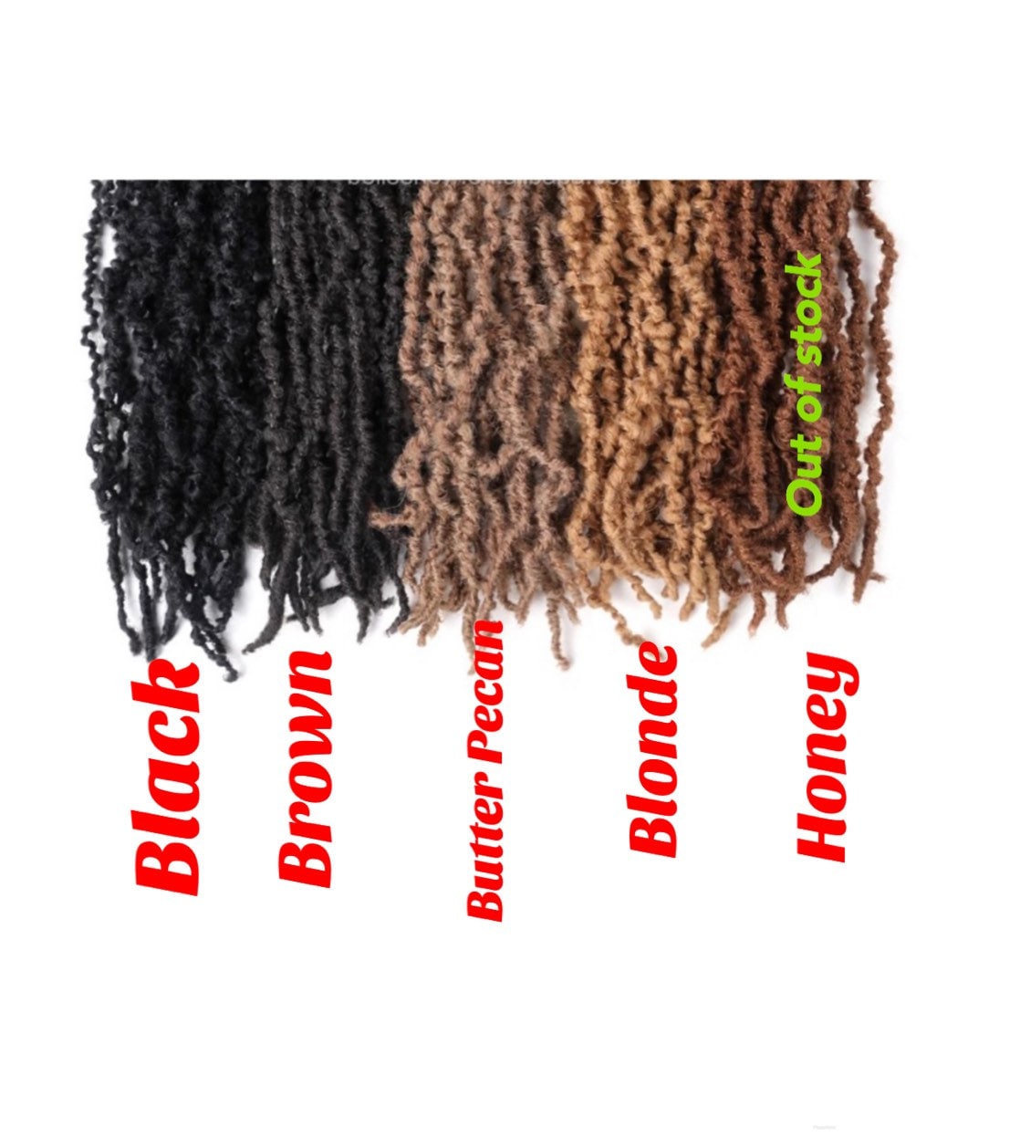 Crochet Faux Locs 8 Pack Bundle 20 Inches 4 Colors Available - Etsy