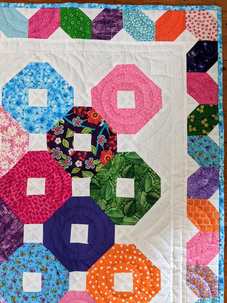 Donut Patchwork Baby Quilt - Etsy