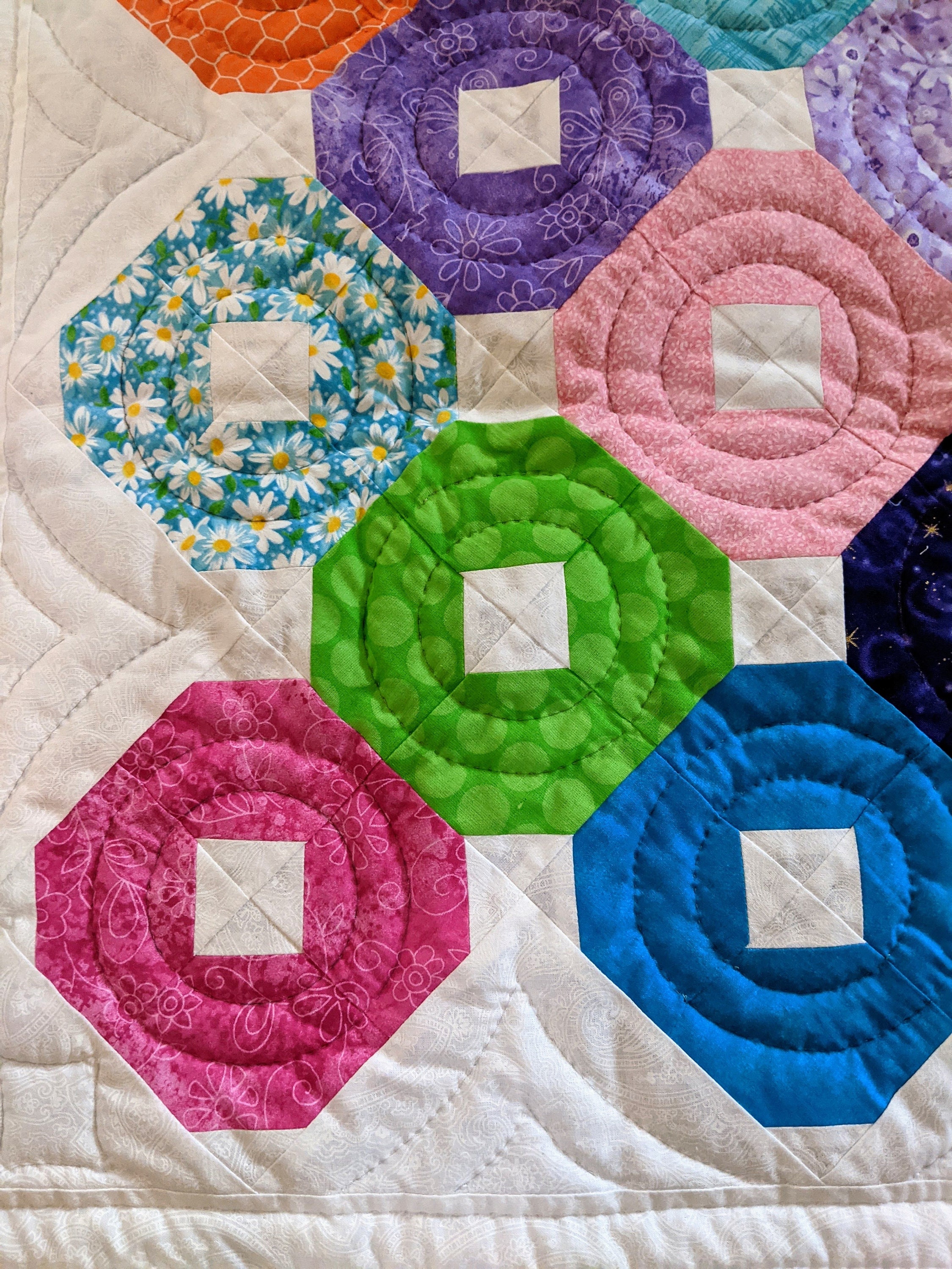 Donut Patchwork Baby Quilt - Etsy