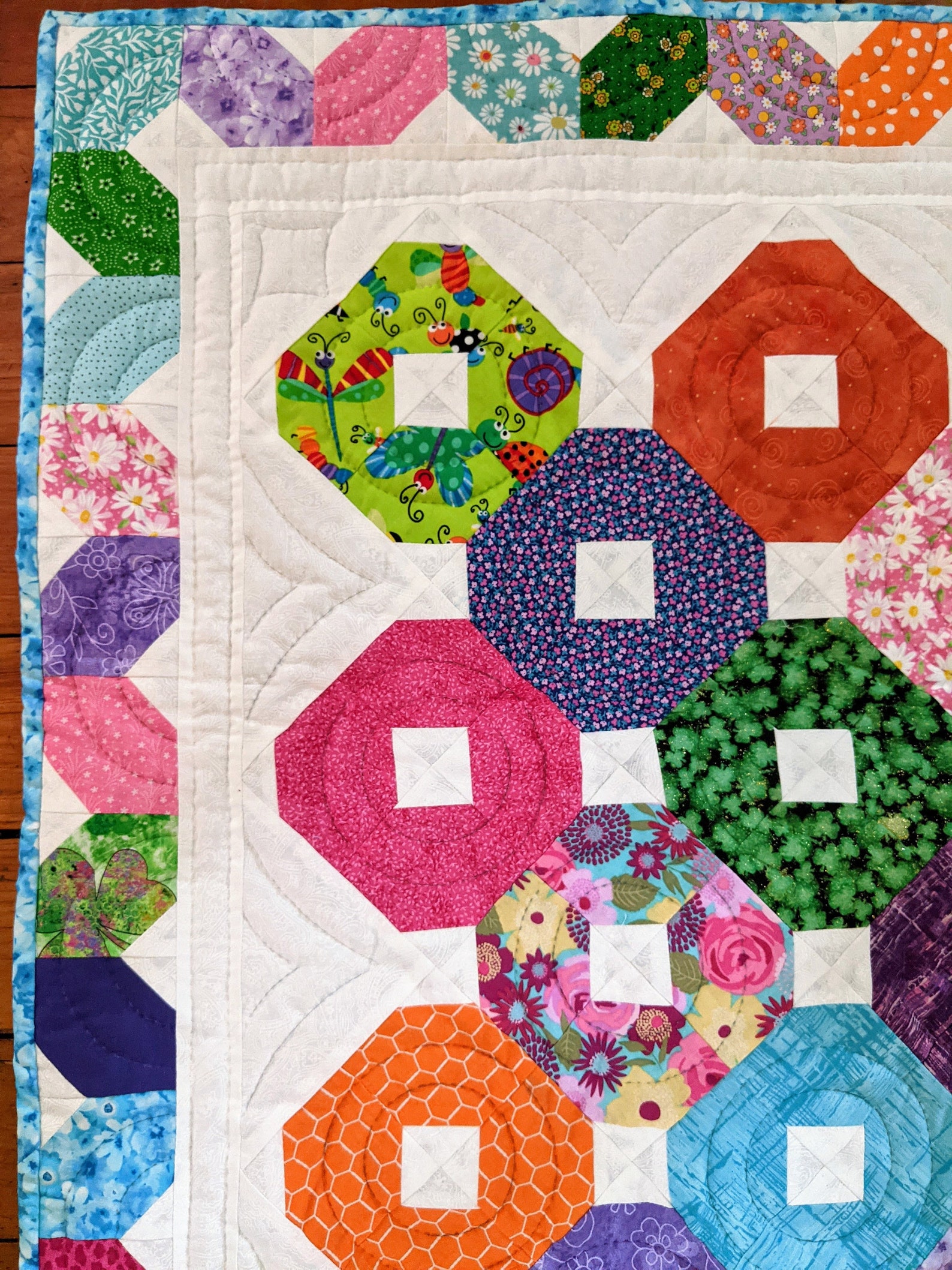 Donut Patchwork Baby Quilt - Etsy