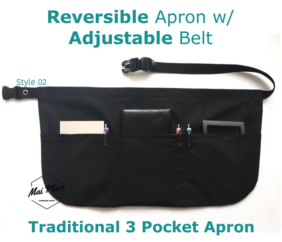 Server Apron traditional 3 Pocketfood Server Apron - Etsy