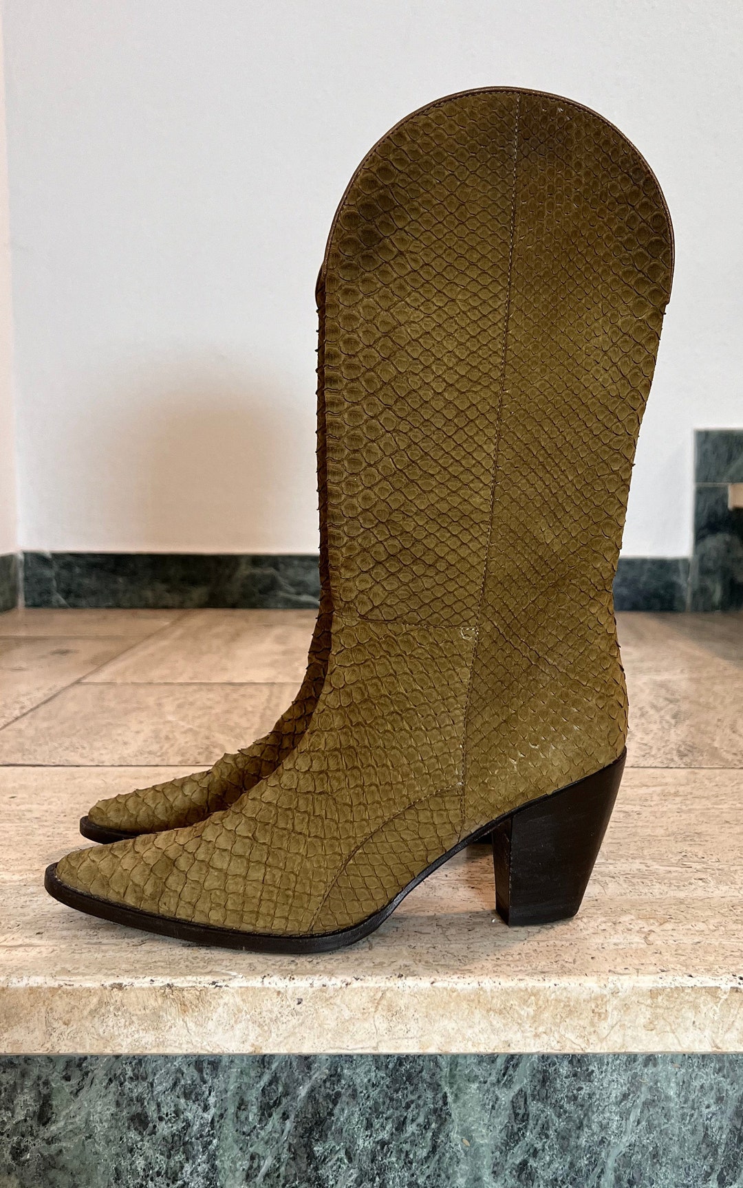 Vintage Walter Steiger Suede Boots 36.5 - Etsy