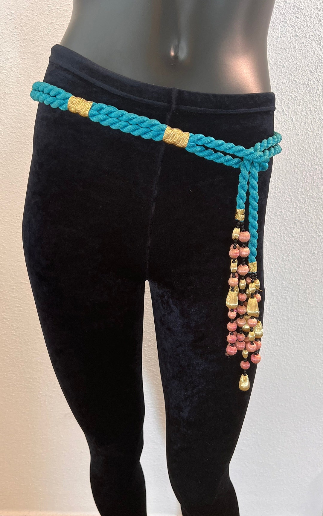 Vintage Chinese Cord Belt - Etsy
