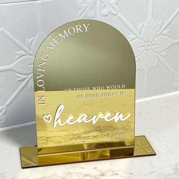 Laser Cut Acrylic Memorial Sign - Etsy