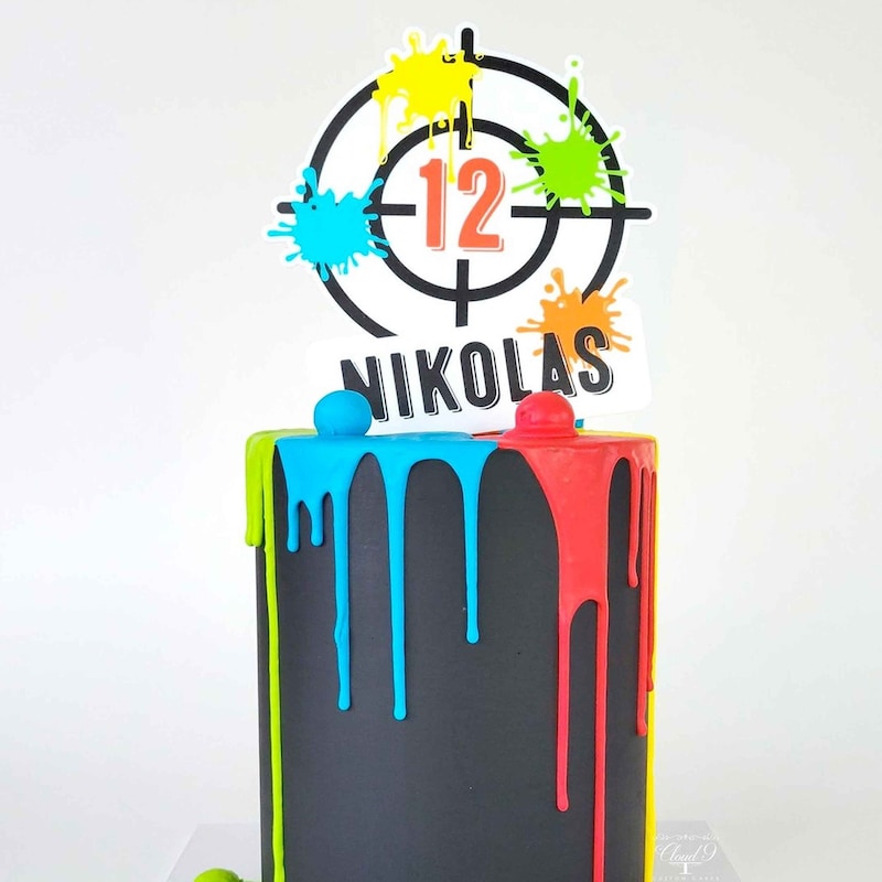 Paintball Cake - Etsy