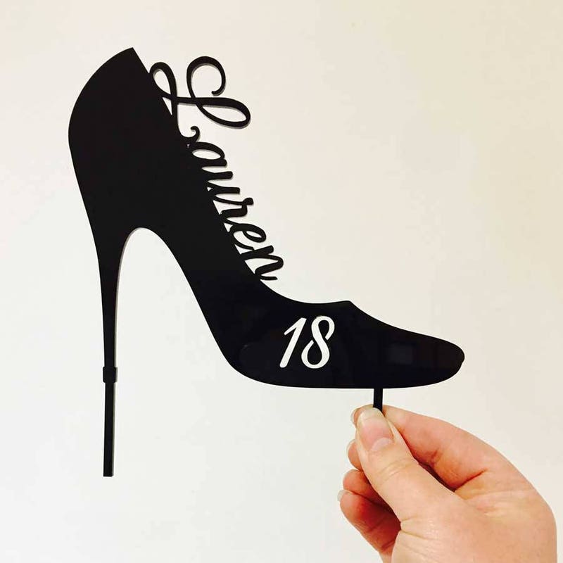 High Heel Cake Topper - Etsy