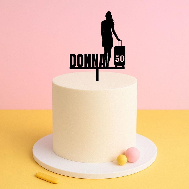 Flight Hostess Cake Topper – Travel Gift for Cabin Crew Birthdays - Etsy