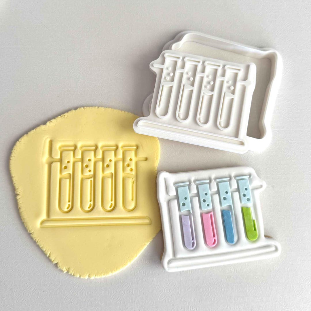 Science Test Tubes Cookie Stamp and Cutter Set – STEM Party Gift - Etsy