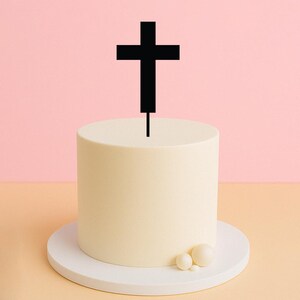 Christian Cross Cake Topper – Religious Baptism, Communion or ...
