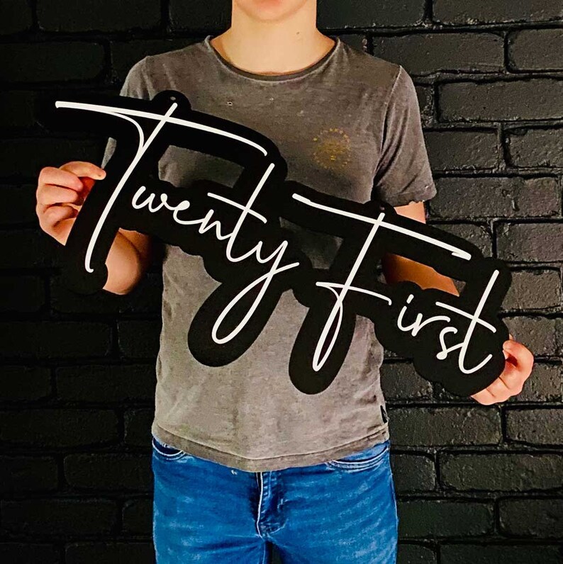 3D Large Lasercut Name or Word Large Script Sign Acrylic | Etsy