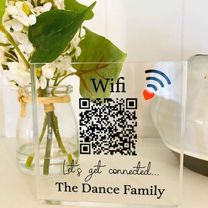 Wifi QR Code Sign, Wifi Acrylic Sign, Wifi Code, Wifi Password Sign ...