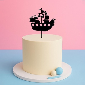 Pirate Ship Cake Topper – Nautical Birthday or Adventure Party ...
