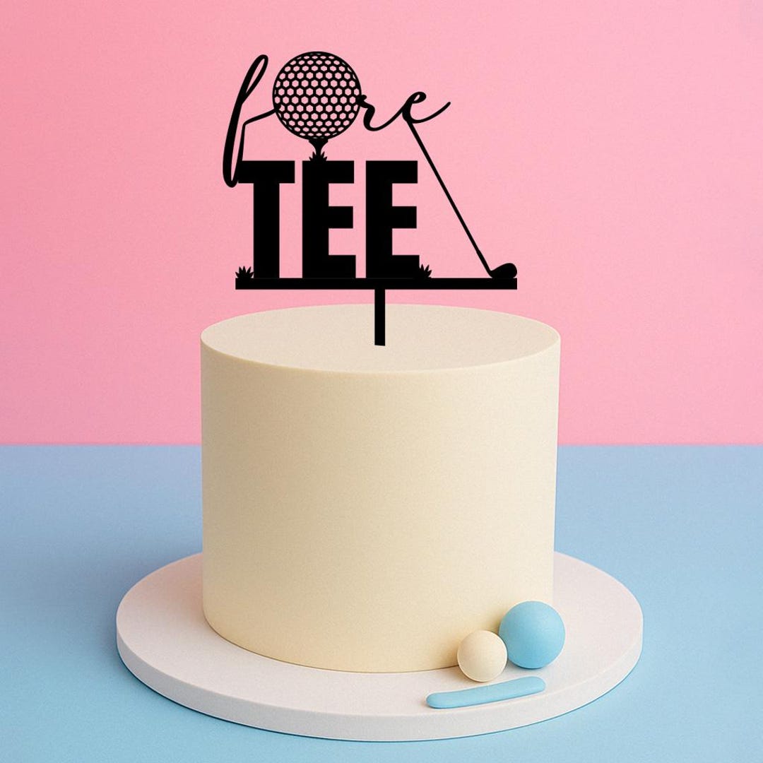 Foretee Golf Cake Topper – Acrylic Design for Golf Birthday Cake Topper ...