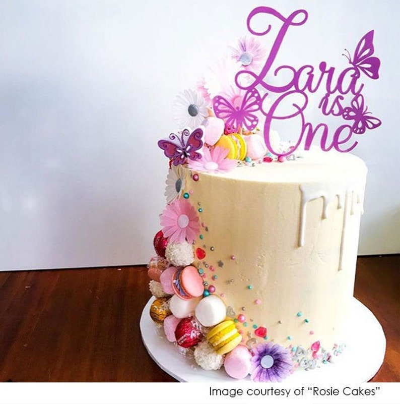 Butterfly Birthday Cake Topper Butterflies Party Cake Topper - Etsy
