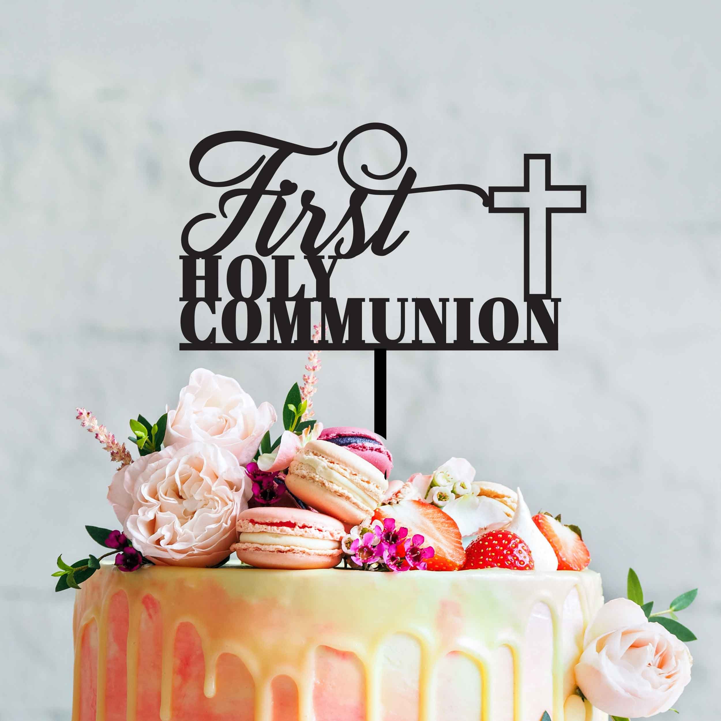 First Communion Cake Toppers