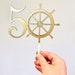 Ship Steering Wheel Cake Topper, Boat Themed Birthday Cake Topper ...