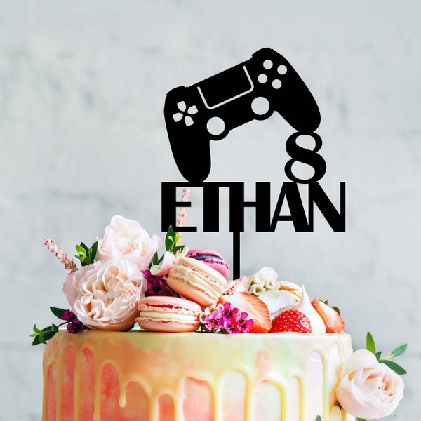 Gaming Cake Topper - Etsy