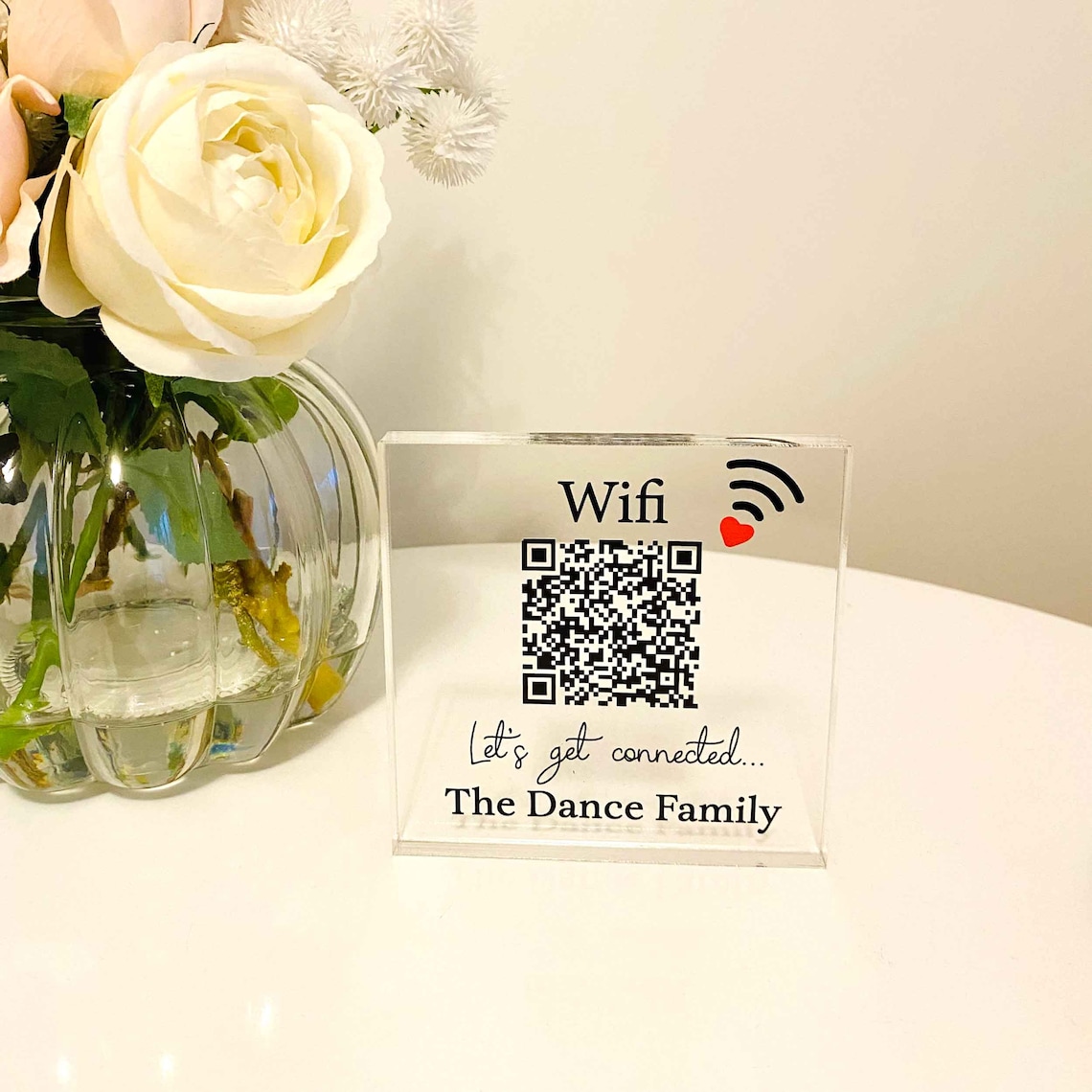 Wifi QR Code Sign Wifi Acrylic Sign Wifi Code Wifi Password - Etsy
