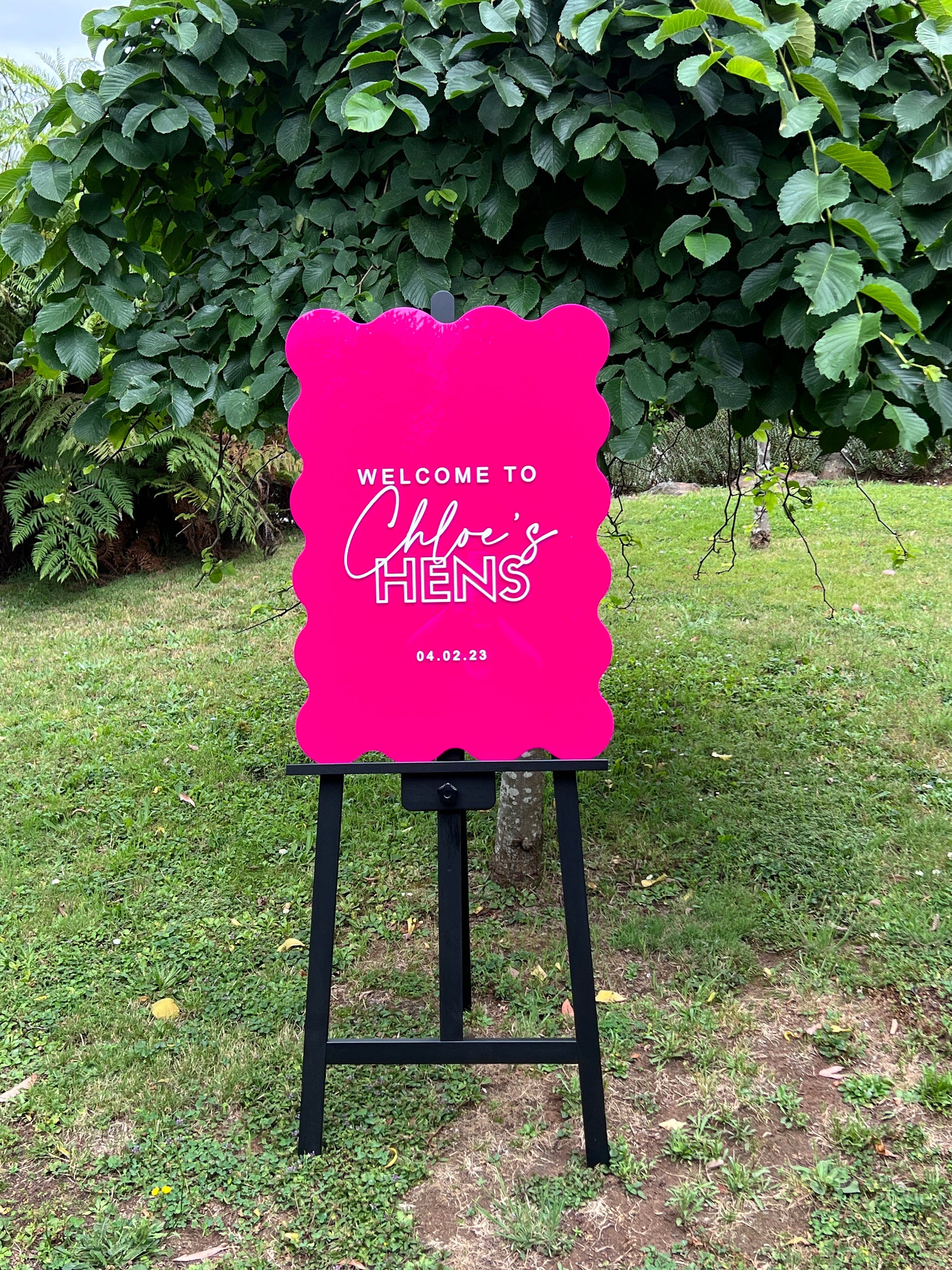 Wave Wedding Welcome Sign 3D Names Modern Wavey Wedding - Etsy Australia