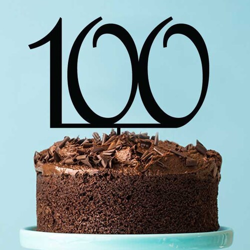 100 Cupcake Toppers 100th Birthday Party Decorations 100th | Etsy