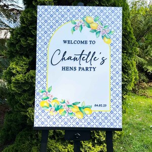 Amalfi Coast Positano Inspired Welcome Sign | Customisable Acrylic ...