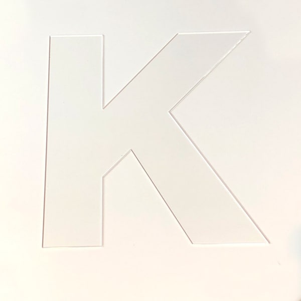 Large Letter K Stencil - Etsy