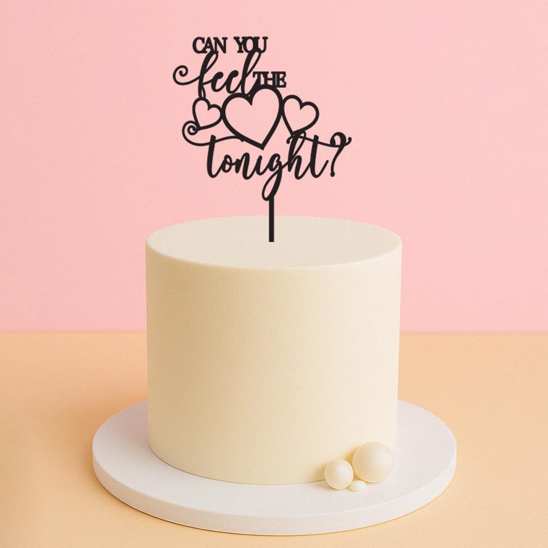 Can You Feel the Love Tonight Cake Topper – Engagement or Romantic ...