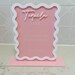 Wavy Border Drinks Menu Signage - Personalized Acrylic Wedding Bar Sign ...
