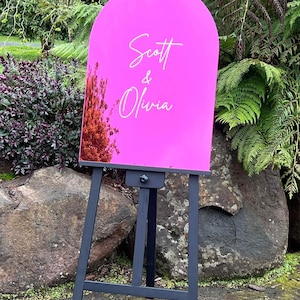 Arch Wedding Welcome Sign, 3D Names, Modern Arch Wedding Signs, Wedding ...