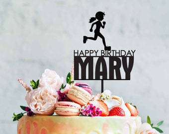 Running Cake Topper - Etsy
