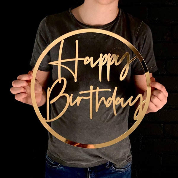 Happy Birthday Metal Sign - Etsy