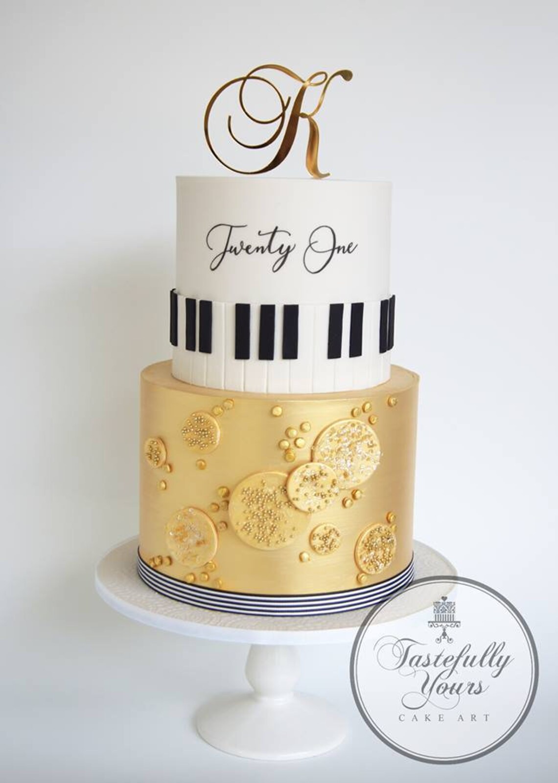 Custom Script Letter Cake Topper – Single Initial Monogram for Any ...